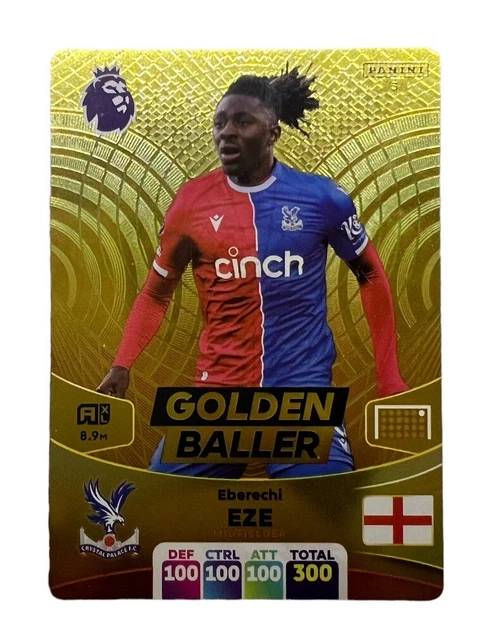 PANINI ADRENALYN XL premier league 2024 Golden Baller - Eberechi Eze ...