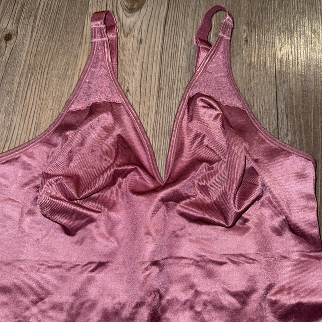 RUBY RIBBON WOMENS Lace Cami Support Convertible Straps Mauve Pink Size ...