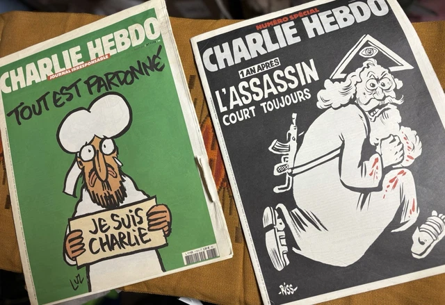 CHARLIE HEBDO MAGAZINE - Two Full Issues First Issue And Anniversary ...