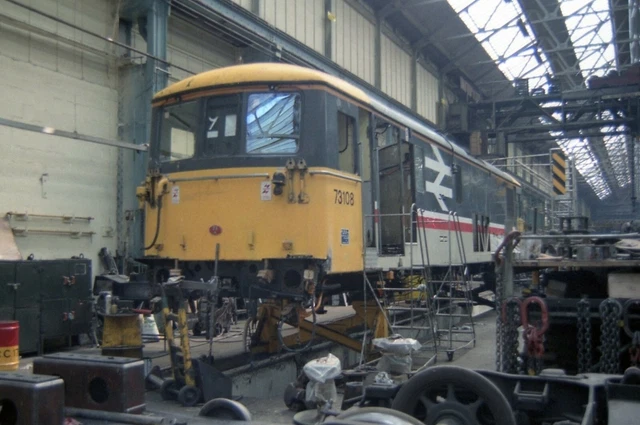 BRITISH RAIL 73108 Class 73 Electro-Diesel Locomotive Railway Photo £1. ...