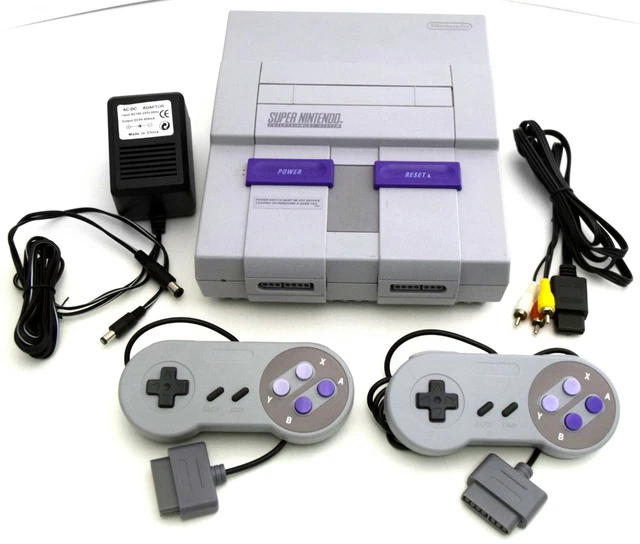 SUPER NINTENDO ENTERTAINMENT System Orig SNES Console SNS-001 Video ...