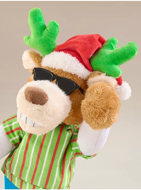 CHRISTMAS ANIMATED MUSICAL Song Singing Dancing Moving Reindeer Plush ...