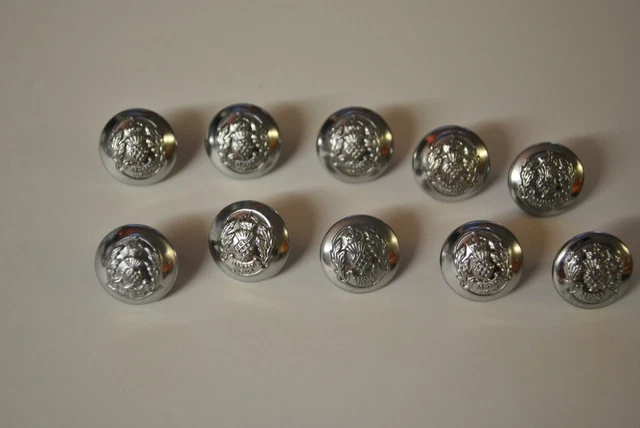 OBSOLETE SCOTTISH CONSTABULARY/POLICE Uniform Buttons 10 X 16 mm. £6.00 ...