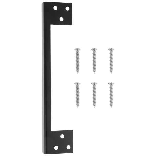 METAL DOOR SECURITY Protector Latch Guard Plates outside Stainless ...