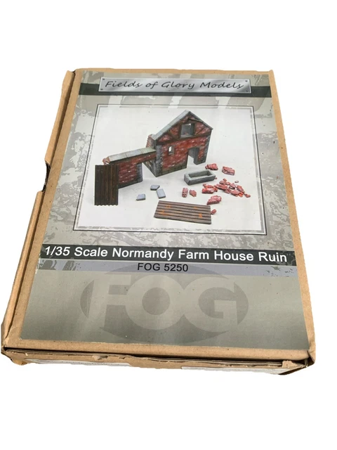 1/35 SCALE NORMANDY Farm House ruin - Diorama model kit Vintage Fields ...