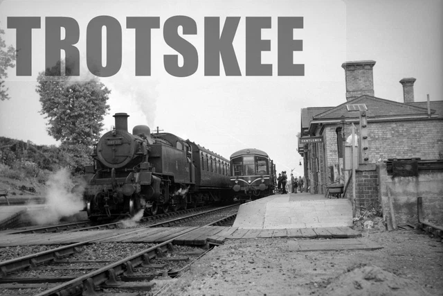 LARGER NEGATIVE BR British Railways Steam Loco 84002 Class 2MT ...