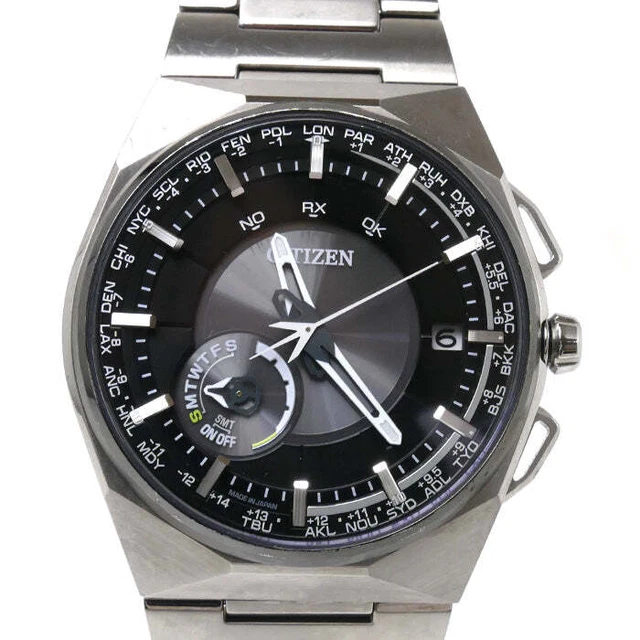 CITIZEN ECO-DRIVE SATELLITE Wave Solar CC2006-53E/F100 GPS Satellite ...