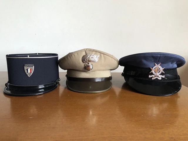 POLICE HAT/CAP MALTA Carabinieri, French Police-Mai Indossati Never ...