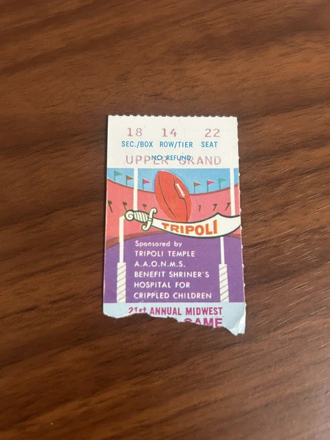 STARR~NITSCHKE~SAYERS~BUTKUS~GREGG~WOOD/1970 EXB.GAME TICKET Stub/Bears ...