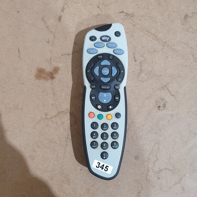 SKY GREY & Blue Wireless Battery Powered Handheld Remote Control URC ...