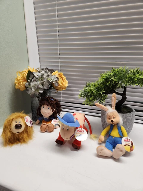 THE MAGIC ROUNDABOUT Florence, Dylan, Ermintrude & Dougal Plush Bundle ...