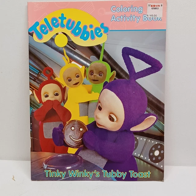 TELETUBBIES COLORING ACTIVITY Book Tinky Winky’s Tubby Toast 1998 ...