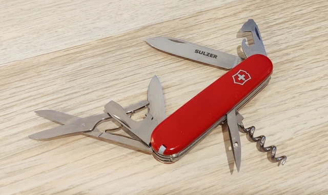 VICTORINOX SWISS ARMY Knife Traveller original 1986-91 Sulzer collector ...