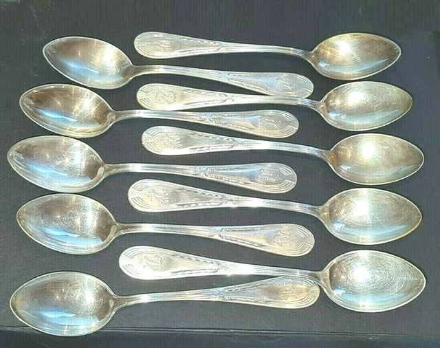 10 ALTE KAFFEELÖFFEL 800er Silber C Steyl Königsberg 212 gramm schwer Teelöffel EUR 195,00 ...