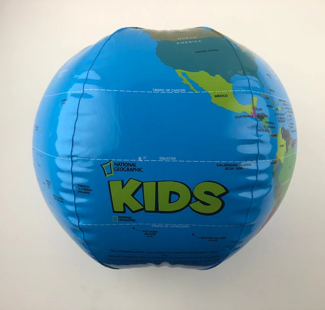 INFLATABLE TOY BALL World Globe National Geographic for Kids $14.88 ...