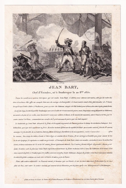 JEAN BART BATAILLE du Texel Dunquerke Guerre Ligue d'Augsbourg Nine ...