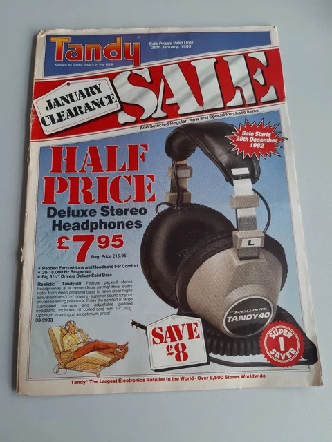 VINTAGE 80S TANDY Catalogue Brochure 26th January 1983 Audio ...