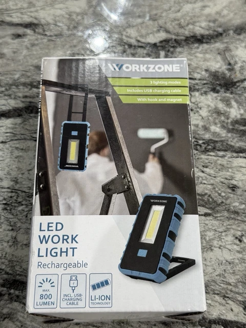 WORKZONE LED WORK Light Rechargeable £11.86 - PicClick UK