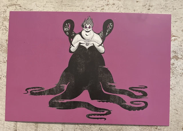DISNEY VILLAINS POSTCARD ~ The Little Mermaid Ursula $2.76 - PicClick CA