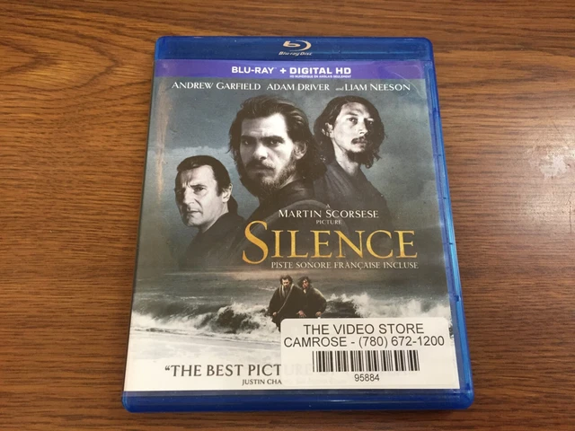 SILENCE BLU RAY Liam Neeson Andrew Garfield Adam Driver Director Martin ...