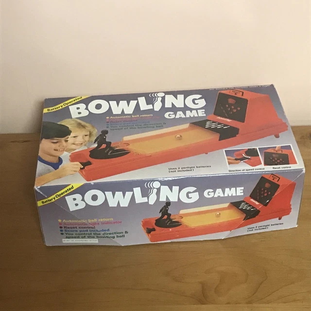 RARE VINTAGE TOMLAND Electric Bowling Game Working. Unused BOXED £49.99 ...