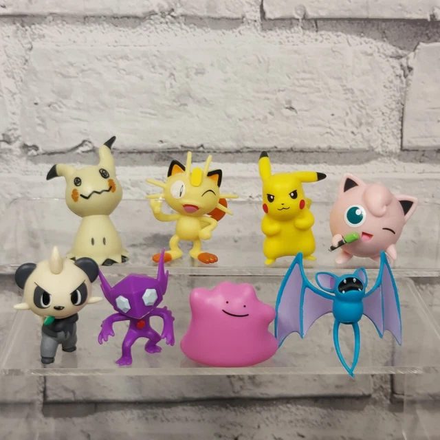 PAQUETE DE FIGURAS Pokémon WCT Battle Pikachu Mimikyu Ditto Sableye ...