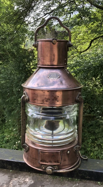 VINTAGE SHIPS LAMP, Anchor Light, William Harvie & Co, Maritime ...