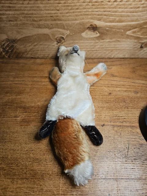 VINTAGE STEIFF SMARDY Fox Stuffed Animal Plush Toy Hand Puppet Mohair ...