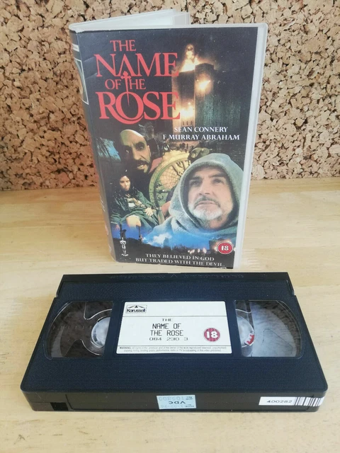 THE NAME OF the Rose VHS Video Tape. Retro Sean Connery Action Film EUR ...