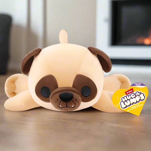 JOUET DOUX PONDÉRÉ Hug-A-Lumps Olly le carlin par ZURU EUR 89,23 ...