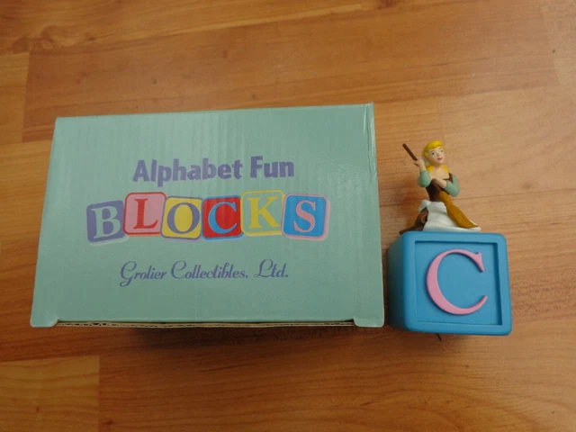 GROLIER DISNEY ALPHABET Fun Blocks Collection - C Is For Cinderella ...