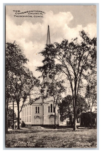 CONGREGACIONAL IGLESIA THOMPSON Connecticut CT Unp Joyero Shaw DB ...