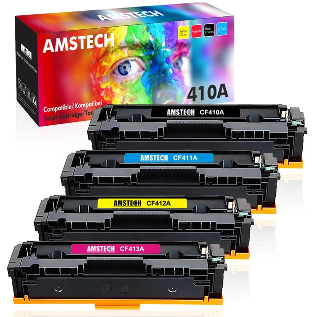 4X TONER FITS for HP 410A LaserJet Pro MFP M477dw M452dn M477fdn M452dw ...