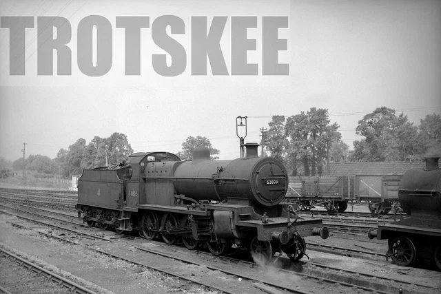 LARGER NEGATIVE BR British Railways Steam Loco 53803 Class 7F 1959 £4. ...