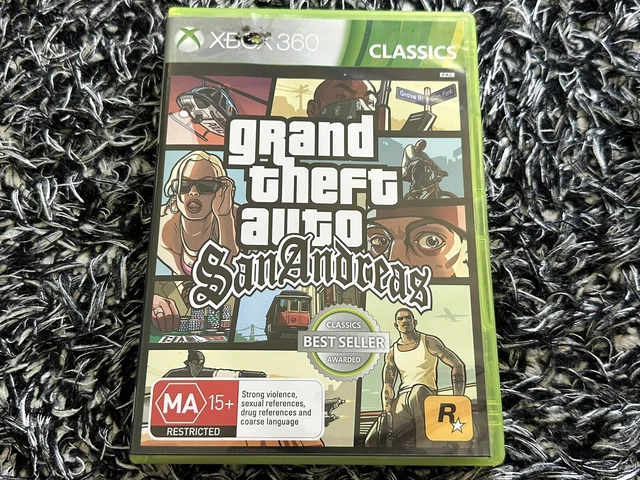 GRAND THEFT AUTO San Andreas GTA SA Rockstar Games (Microsoft Xbox 360 ...