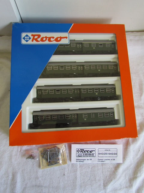 H0 ROCO 44029 Wagen-Set mit 4 Umbauwagen / Personenwagen DB ...