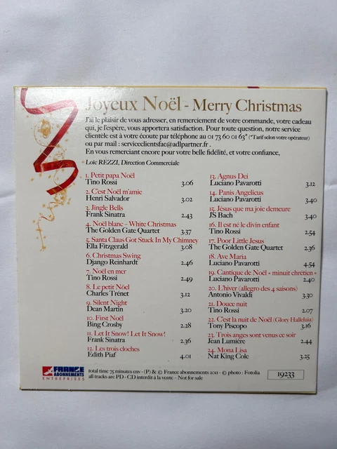 JOYEUX NOËL - Merry Christmas - Tino Rossi, Henri Salvador, Frank ...