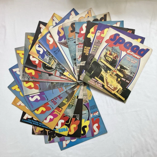 SPEED & POWER Magazine Bundle of 18 Issues 1974 Nos 2-20 Great ...