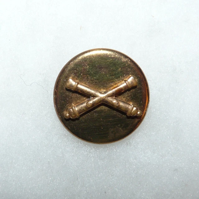 US ARMY WW2 era Screwback Enlisted Artillery Branch BOS Collar Badge ...