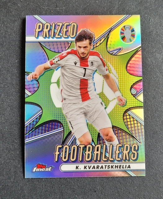 TOPPS FINEST EURO 2024 Khvicha Kvaratskhelia Prized Footballers ... TOPPS FINEST EURO 2024 Khvicha Kvaratskhelia Prized Footballers ...
