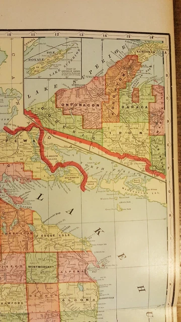 ANTIQUE MAP OF Michigan - Atlas Of Kalamazoo, Michigan - Ogle & Co ...