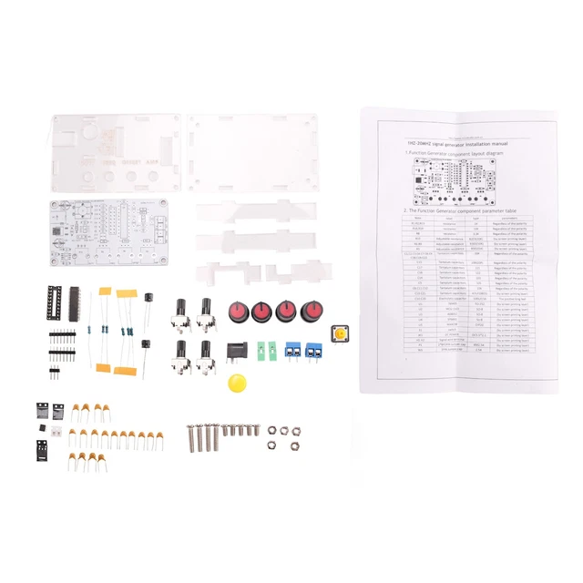MAX038 GENERATOR DIY Kit 1Hz-20MHz Function Generator High-Speed Op ...
