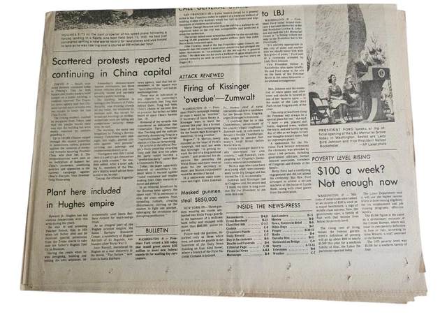 HOWARD HUGHES BILLIONAIRE Recluse Dead At 70 Santa Barbara Newspaper ...