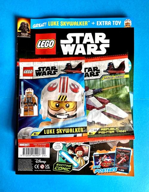 LEGO STAR WARS Magazine #124 Luke Skywalker Mini Figure + Extra Toy Aug ...