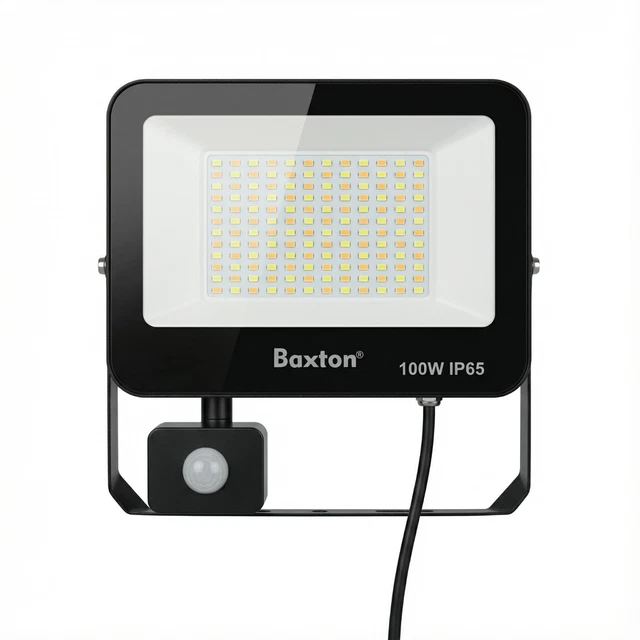 WHOLESALE 10× BAXTON 100W LED PIR Floodlight 3CCT IP65 – Trade Pack £ ...