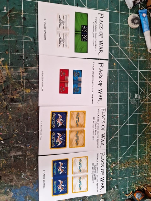 FLAGS OF WAR 1812 28mm USA Flags Napoleonic Wargames Wargaming £10.00 ...
