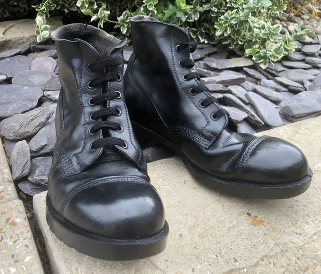 BRITISH ARMY FALKLANDS war era DMS leather combat boots UK 9 M £26.55 ...