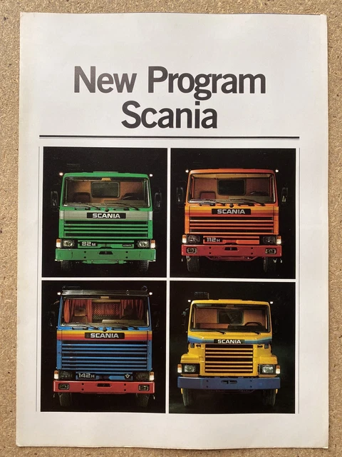 1981 SCANIA TRUCK Program original British sales brochure EUR 18,29 ...