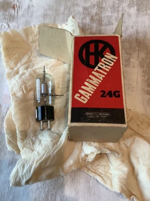 GAMMATRON GLASS VALVE Vacuum Tube US Army VT-204 Vintage 3.5 inches ...
