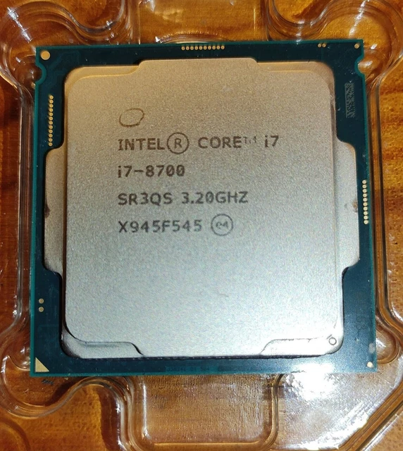 INTEL CORE I7 8700 3,2 GHz processore CPU Hex Core SR3QS LGA 1151 ...